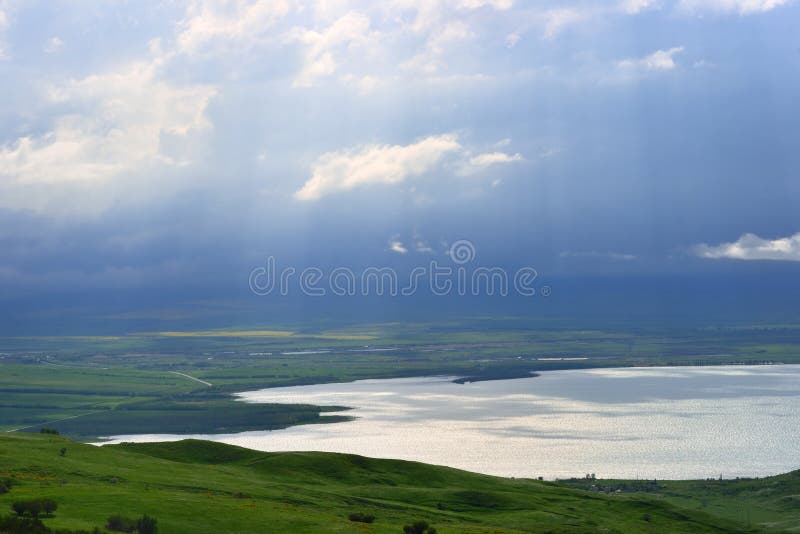 Sunlight over lake stock image. Image of nature, lake - 40659511