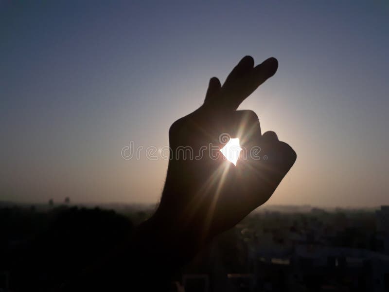 Sunlight Passing through Hand Stock Photo - Image of light, reflection ...
