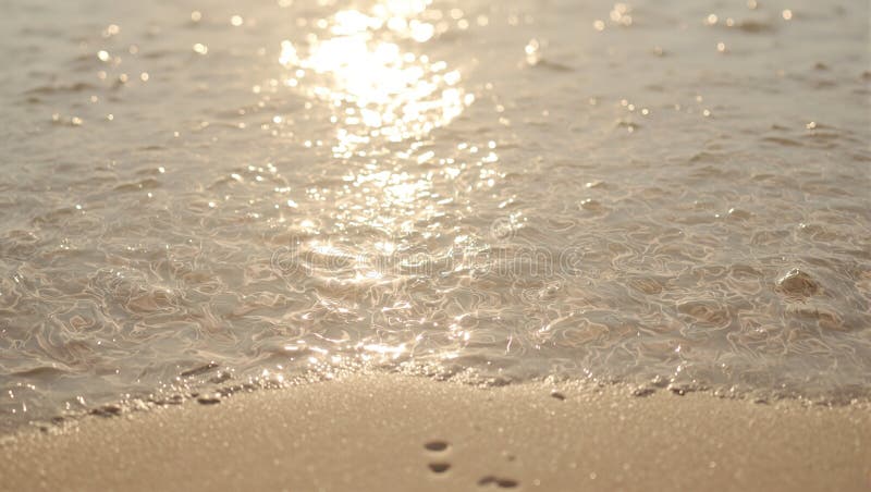 Sunlight Patterns Dancing Underwater on Sandy Floor Stock Illustration ...