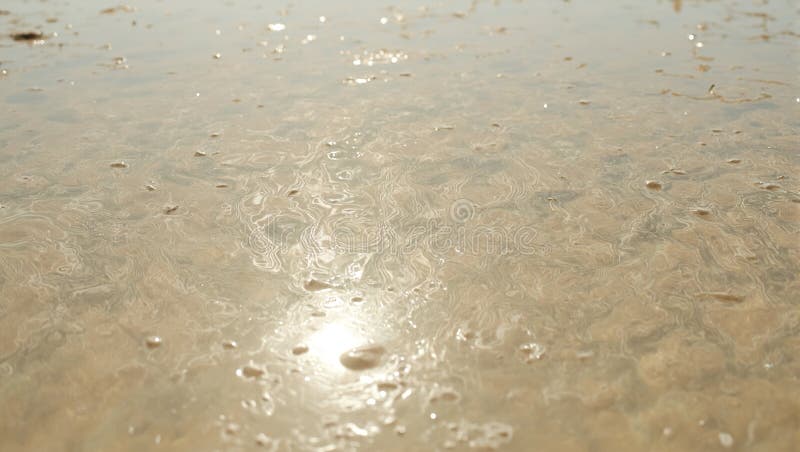 Sunlight Patterns Dancing Underwater on Sandy Floor Stock Illustration ...