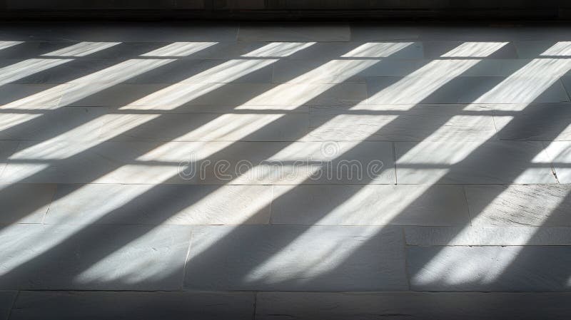 Sunlight Patterns on a Tiled Floor Stock Photo - Image of window ...