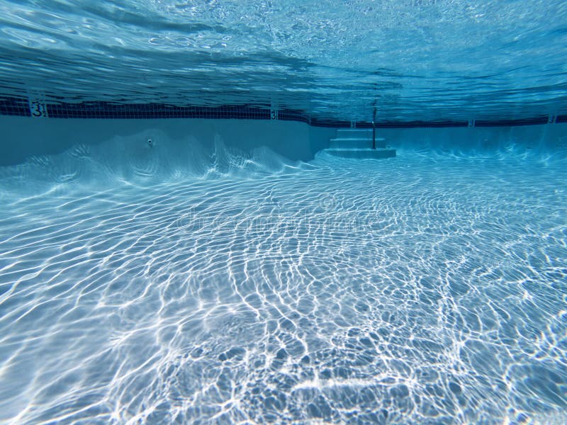 Sunlight Patterns Underwater Pool Stock Image - Image of clean ...