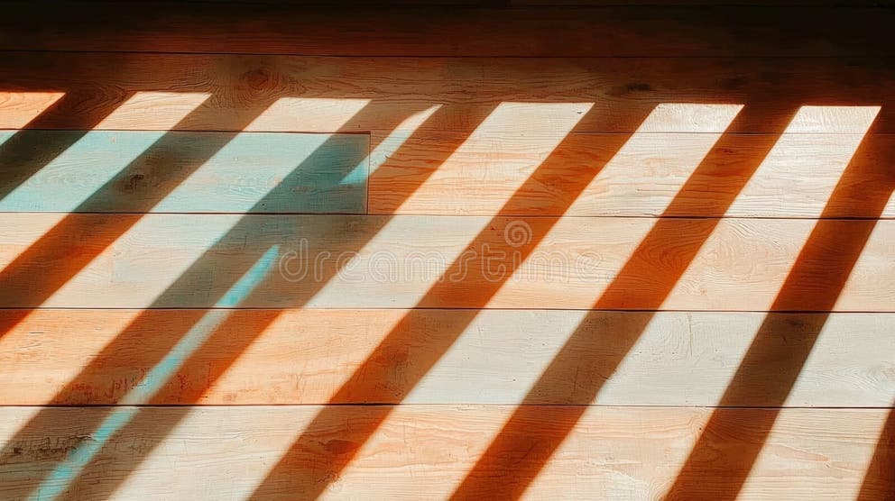 Sunlight Patterns on Wooden Floor Stock Image - Image of plank, floor ...