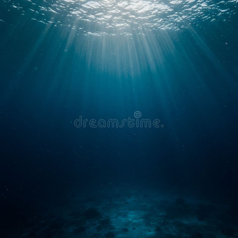 Sunlight Penetrates through the Water S Surface, Casting Ethereal Rays ...