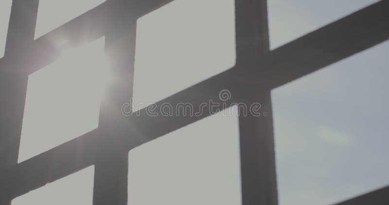 Sunlight through the Prison Bars. a Patch of Light Moves through the ...