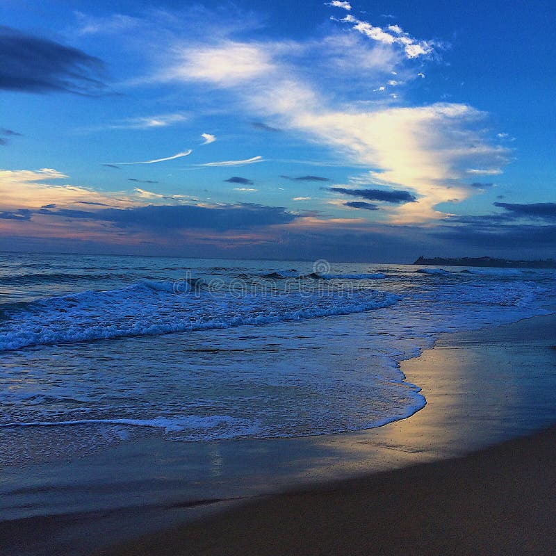 Sunlight Rays through the Ocean Stock Photo - Image of coast, morning ...