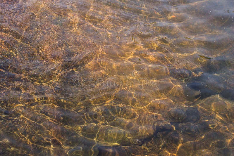 Reflection of Sunlight Under Water Makes Beautiful Pattern Stock Photo ...