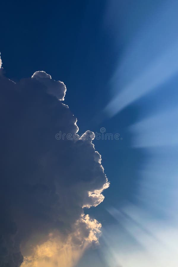 Sun Rays Streak Three Levels of Misty Mountain Forests Stock Image ...