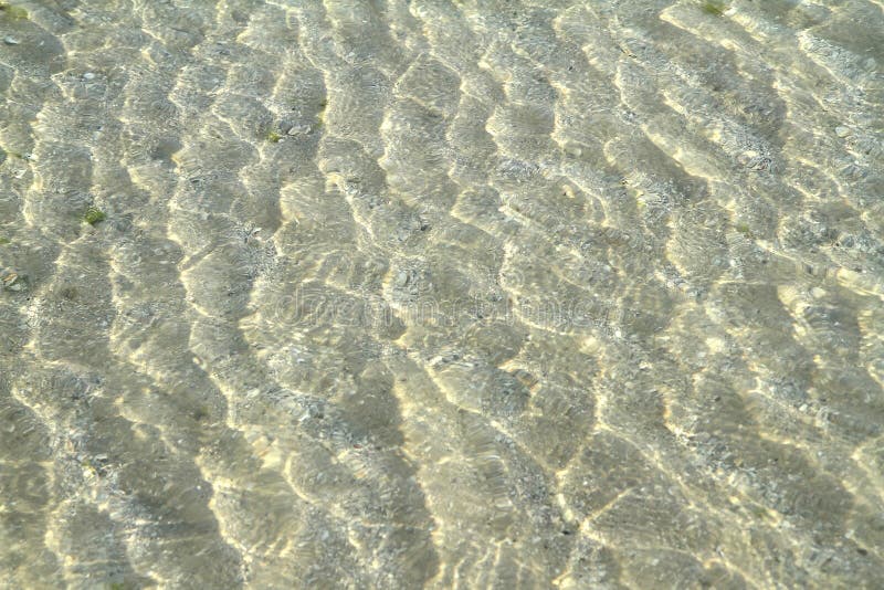 Sunlight Reflected through Patterns of Rippled Sand and Water at the ...