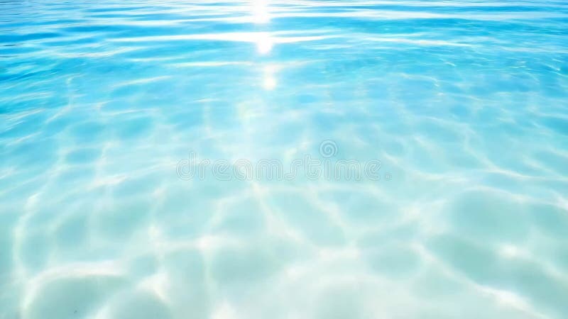 Bright Sunlight Reflecting on Turquoise Waters, Casting Luminous ...