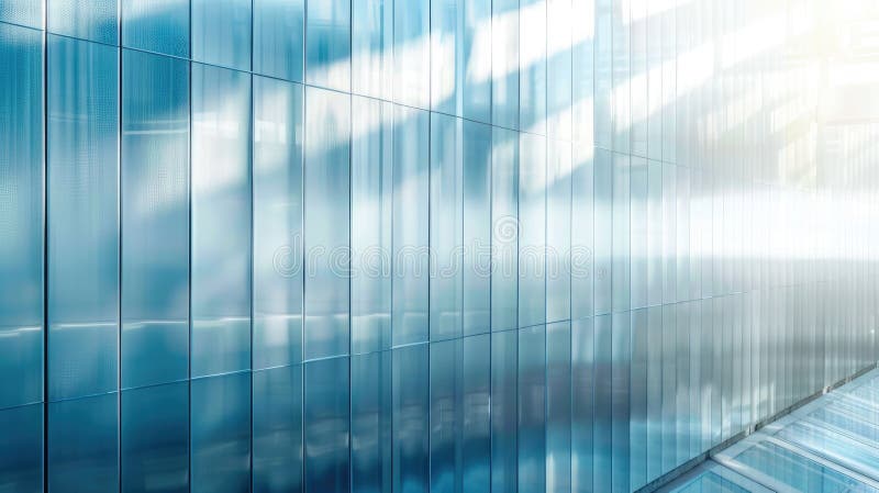 Sunlight Reflecting Off Vertical Glass Panels, Interplay of Light and ...