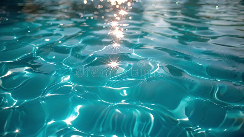Sunlight Reflecting on Pool Water Stock Footage - Video of reflection ...