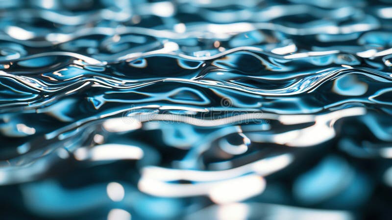 Sunlight Reflecting on Rippling Pool Surface, Casting Shimmering Light ...