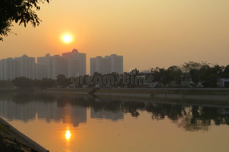 The Sunlight Reflecting in the Water with Copy Space Editorial Stock ...