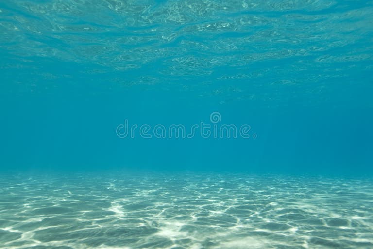 Sunlight Reflections Underwater. Stock Image - Image of serenity, light ...