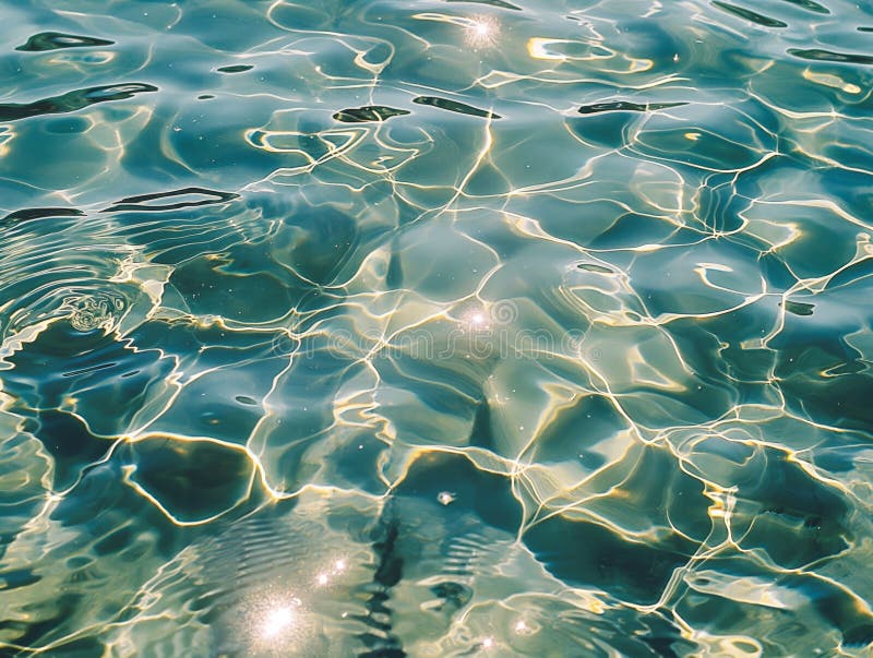 Sunlight Reflections on Water Surface Stock Image - Image of scenic ...