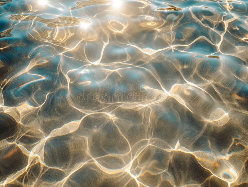 Sunlight Reflections on Water Surface Stock Photo - Image of ...