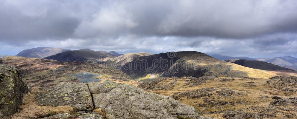 Low Clouds Over the Eastern Fells Stock Photo - Image of fells, nature ...