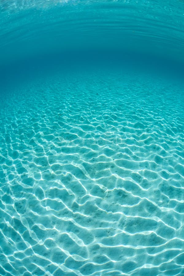 Sunlight Ripples Across Sand Underwater Stock Photo - Image of belize ...