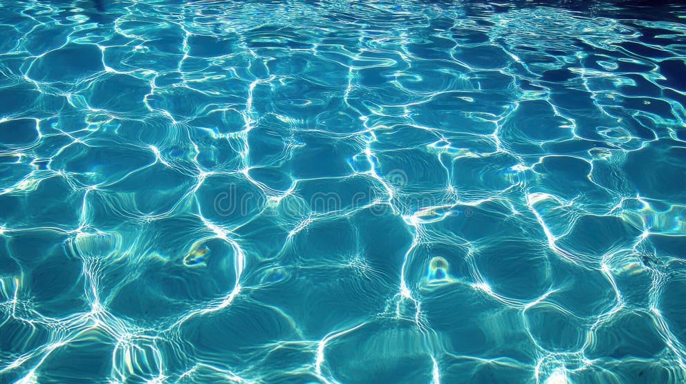 Sunlight Ripples on Water Surface: Abstract Patterns in Aqua Blue Stock ...
