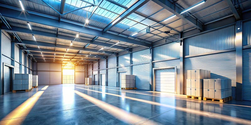 Sunlight and Shadow Play Across Insulated Sandwich Panel Walls in a ...