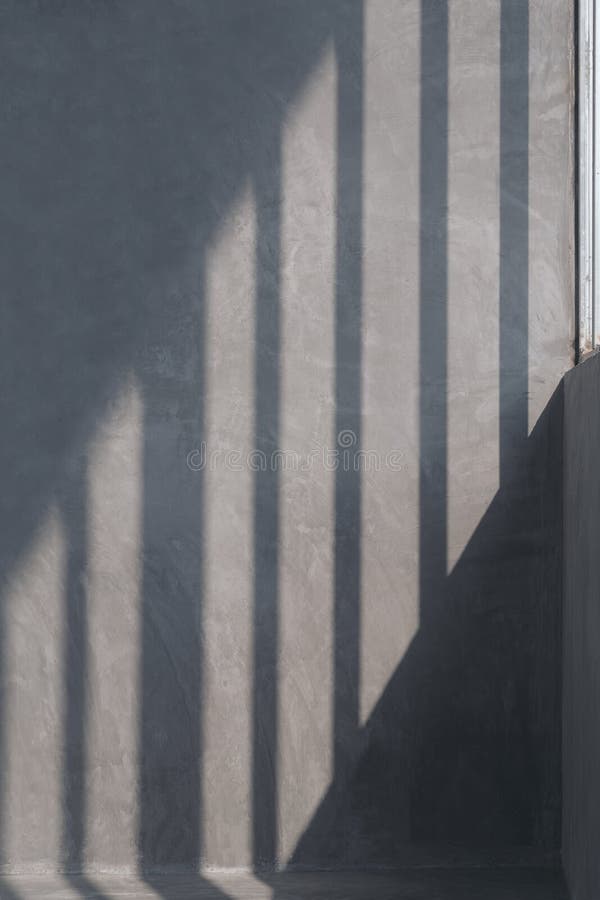 Sunlight and Shadow of Steel Pipe of Wall Framework Structure on Loft ...