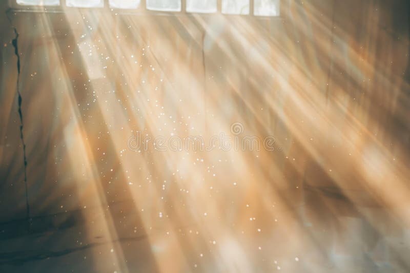 Sunlight through Sheer Curtains Creating Rainbow Light Effects on ...