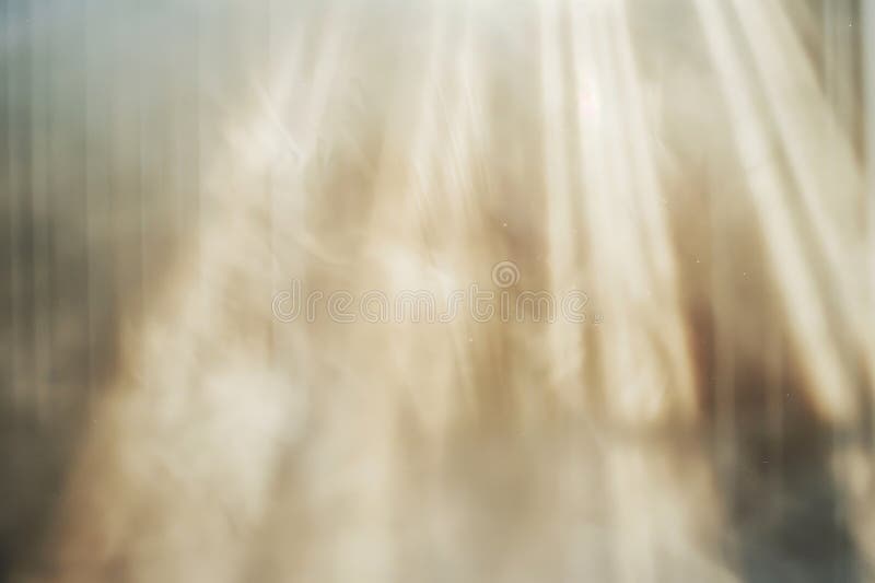 Sunlight through Sheer Curtains Creating Rainbow Light Effects on ...