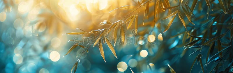 Sunlight Filtering through Tree Leaves Stock Illustration ...