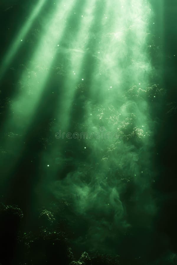 Sunlight Shining Calm Water Creating Perfect Reflection Stock Photos ...