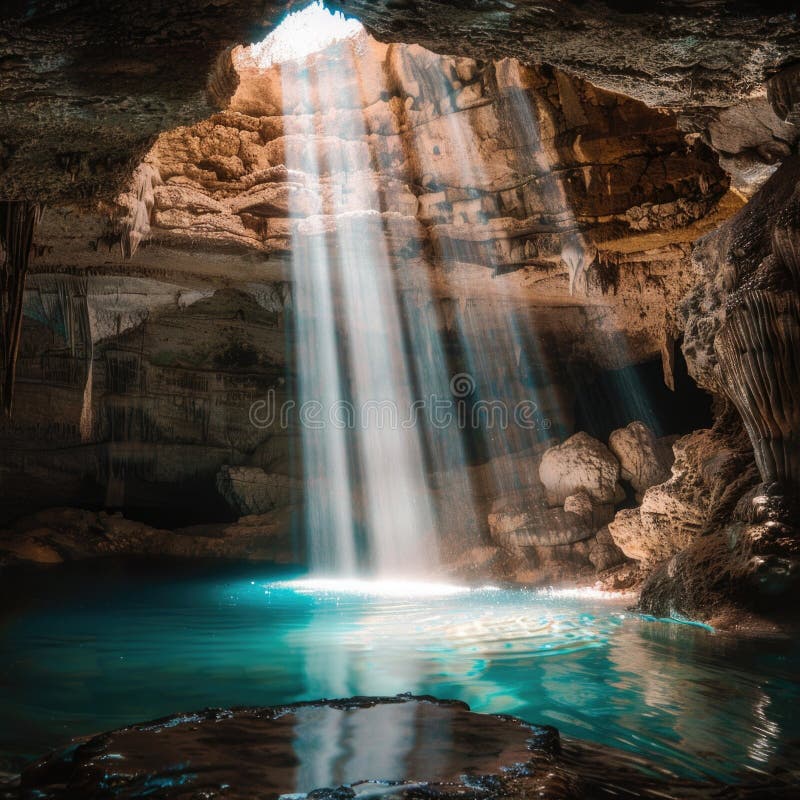 Sunlight Shining through Hole in Cave, Great for Nature Concepts Stock ...