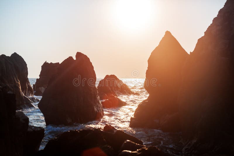 Sunlight stock photo. Image of coastline, breaking, power - 50718460