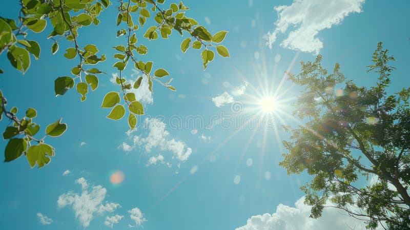 Sunlight Shining Tree Leaves Perfect Nature Backgrounds Stock Photos ...