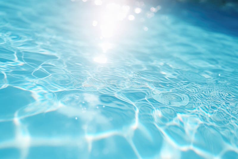 Sunlight Shining through Water in a Pool, Perfect for Summer Themes ...