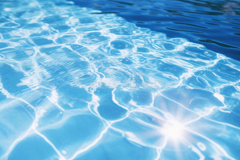 Sunlight Shining through Water in a Pool, Suitable for Various Design ...