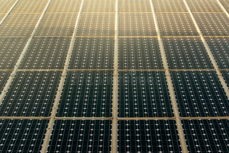 Sunlight on solar panels stock image. Image of generate - 77110577