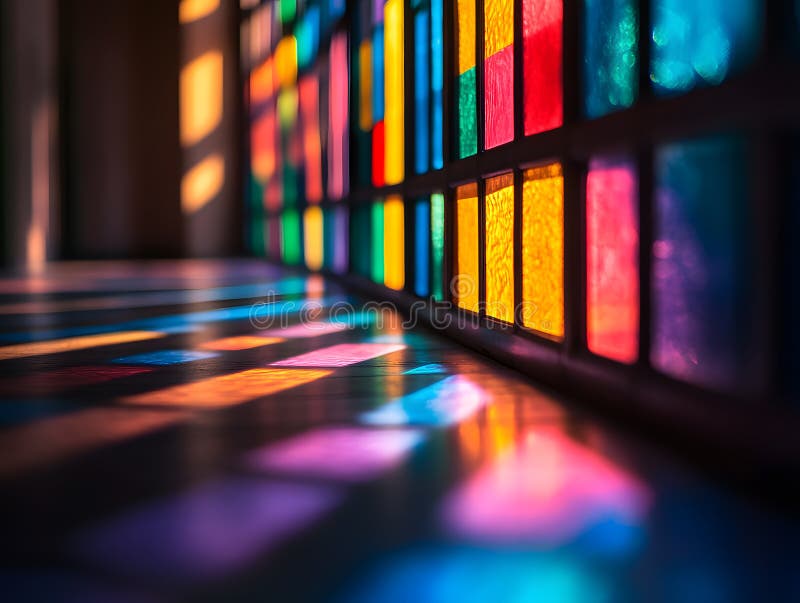 "Sunlight through Stained Glass: a Play of Colors and Light" Stock ...