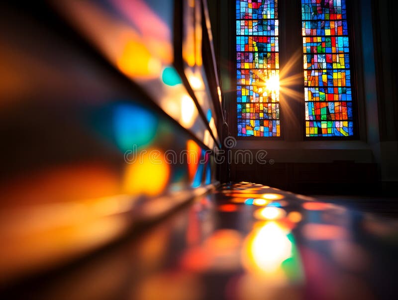 "Sunlight through Stained Glass: a Play of Colors and Light" Stock ...