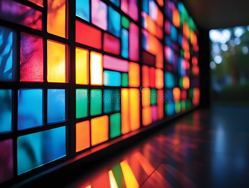 "Sunlight through Stained Glass: a Play of Colors and Light" Stock ...