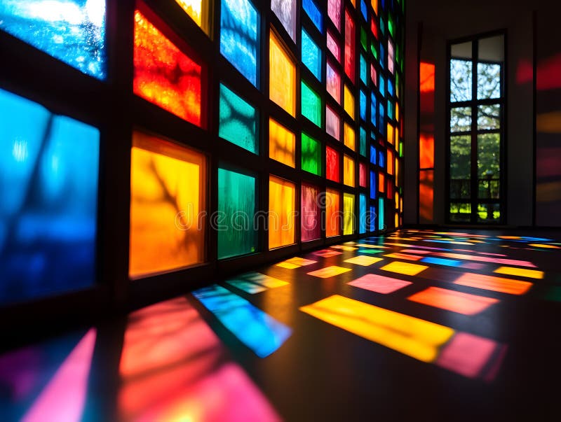 "Sunlight through Stained Glass: a Play of Colors and Light" Stock ...