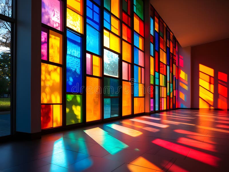"Sunlight through Stained Glass: a Play of Colors and Light" Stock ...
