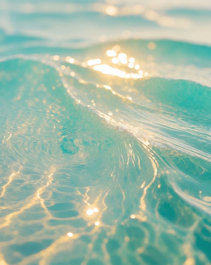 Sunlight Streaming through Clear Ocean Water Stock Photo - Image of ...