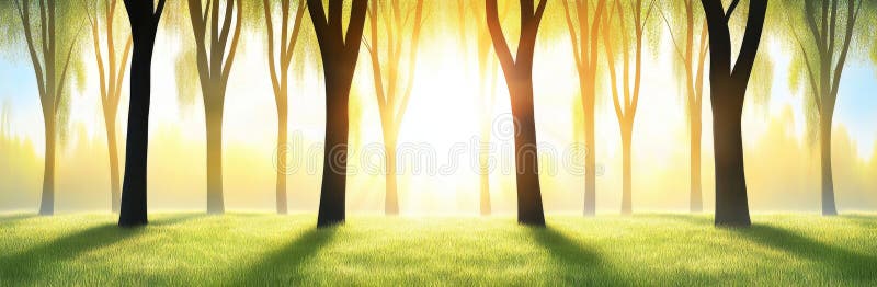 Sunlight Streaming through the Leaves of a Forest Creates a Stunning ...