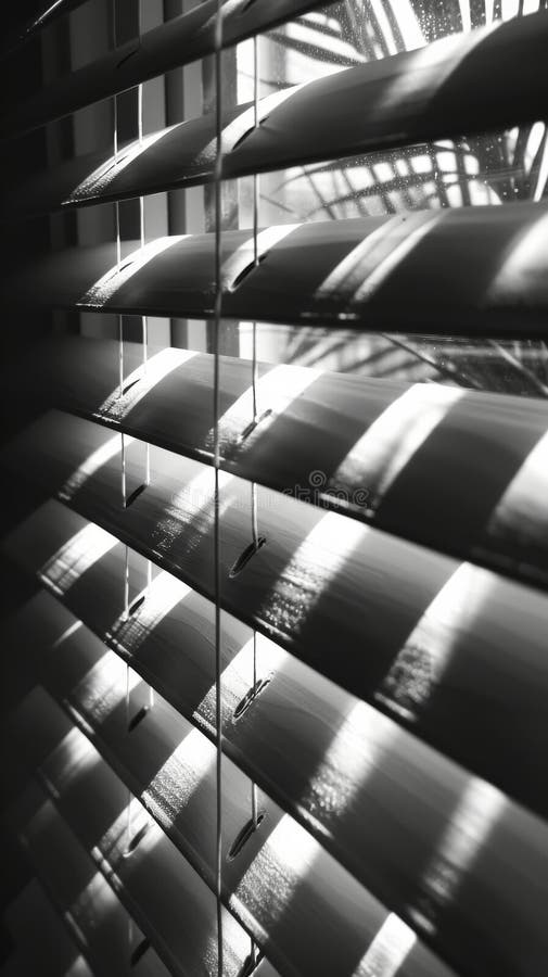 Sunlight Streaming Modern White Window Blinds Stock Photos - Free ...