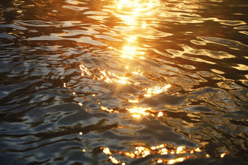 Sunlight Streaming through Water Surface, Creating Patterns Stock ...