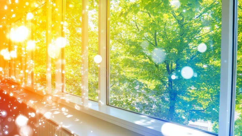 Sunlight Streaming through a Window, Bathing a Room in Warm Light and ...