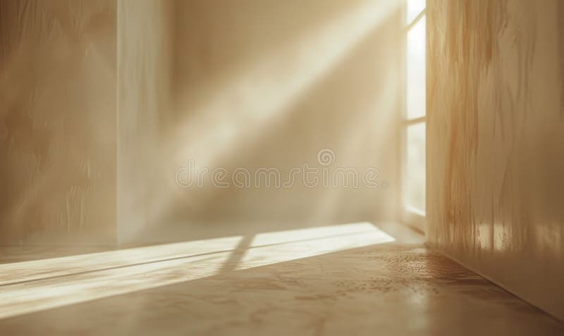 Sunlight Streaming through Window in a Modern Home Interior Stock Image ...