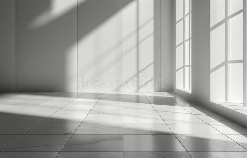 Sunlight Streaming through Window in a Modern Home Interior Stock Image ...