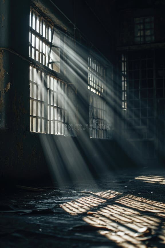 Sunlight Streaming through the Windows of an Abandoned Building ...