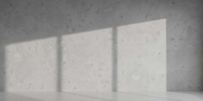 Sunlight Streaming through Windows Onto a White Wall 3d Render ...